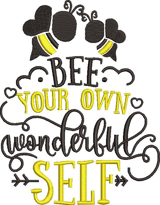 Bee Your Ow-Bushis Embroidery