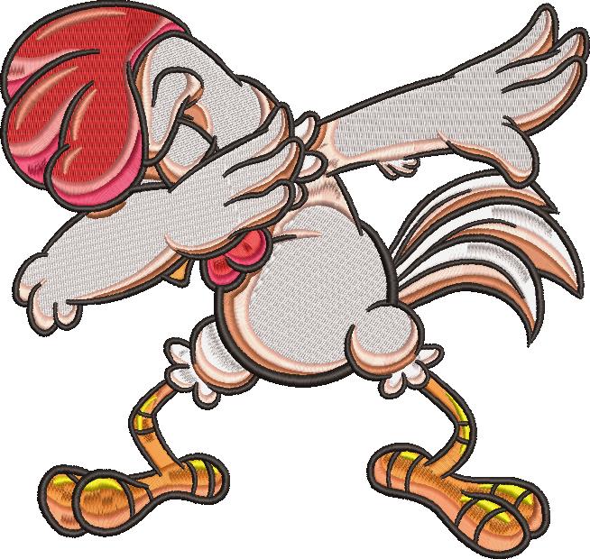 Chicken Swa-Bushis Embroidery